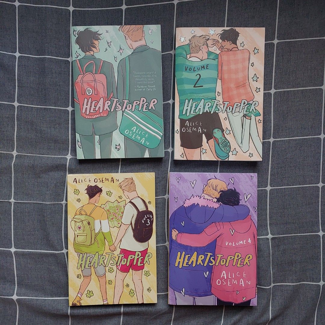 Heartstopper Vol. 1-4 Book Set, Hobbies & Toys, Books & Magazines ...