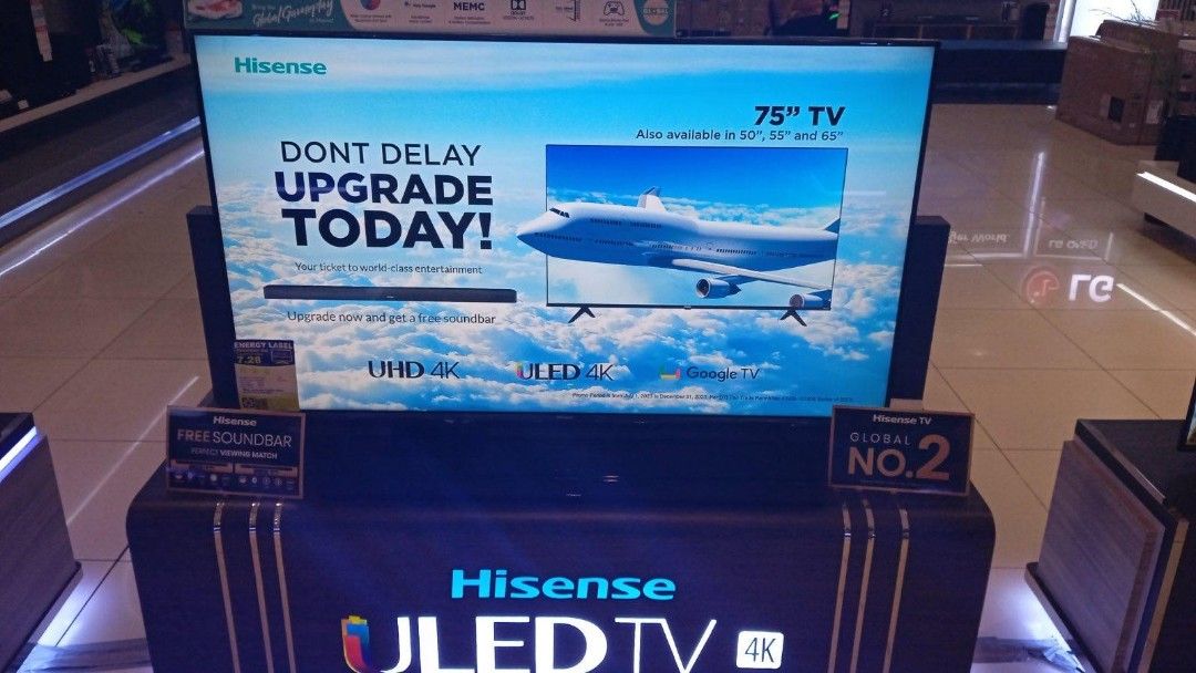 HISENSE 4K UHD SMART TV 32A4GS 43A4GS 50A6H 55A6H 65A6H, TV & Home ...