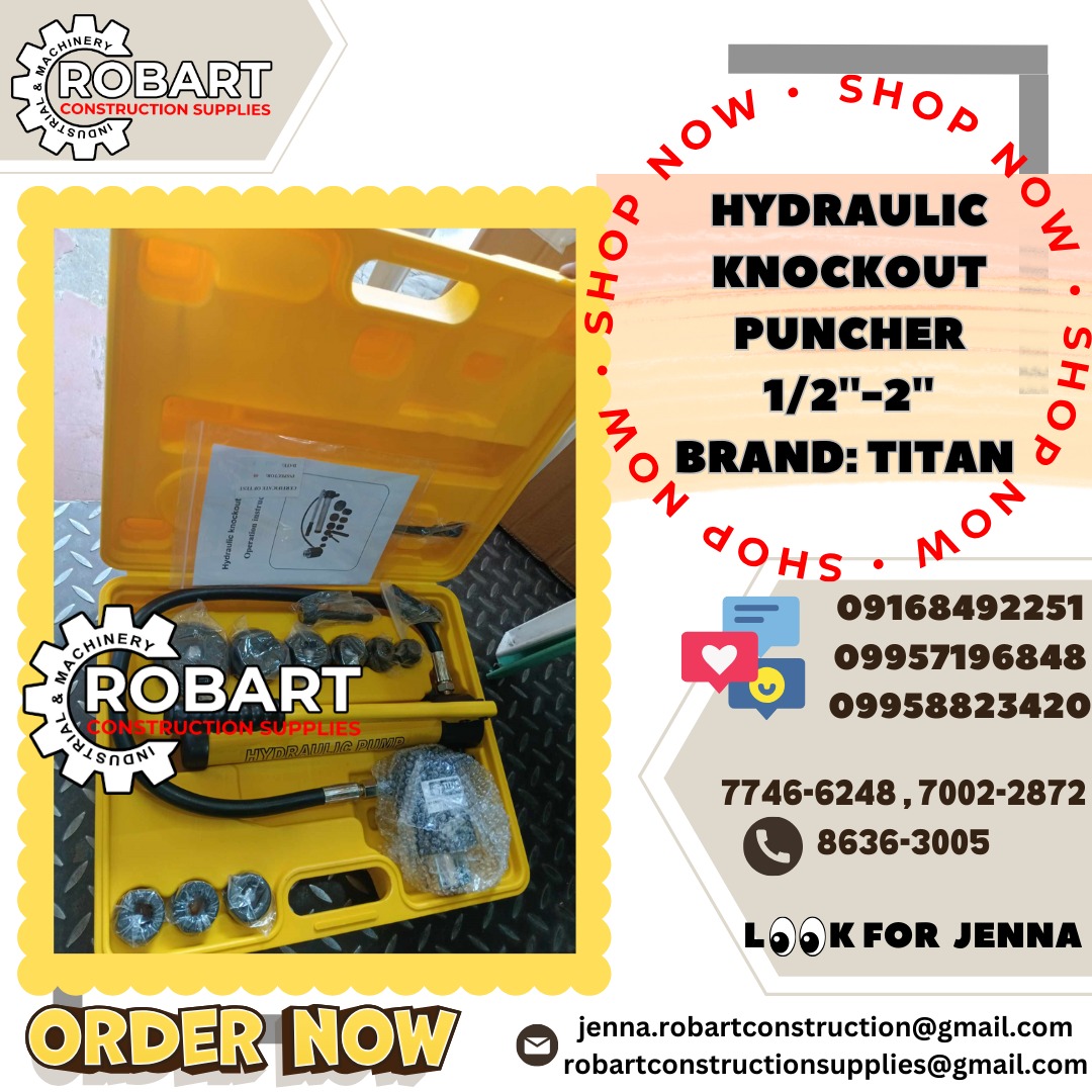 hydraulic knockout puncher 1/2''-2'' brand: titan, Commercial ...