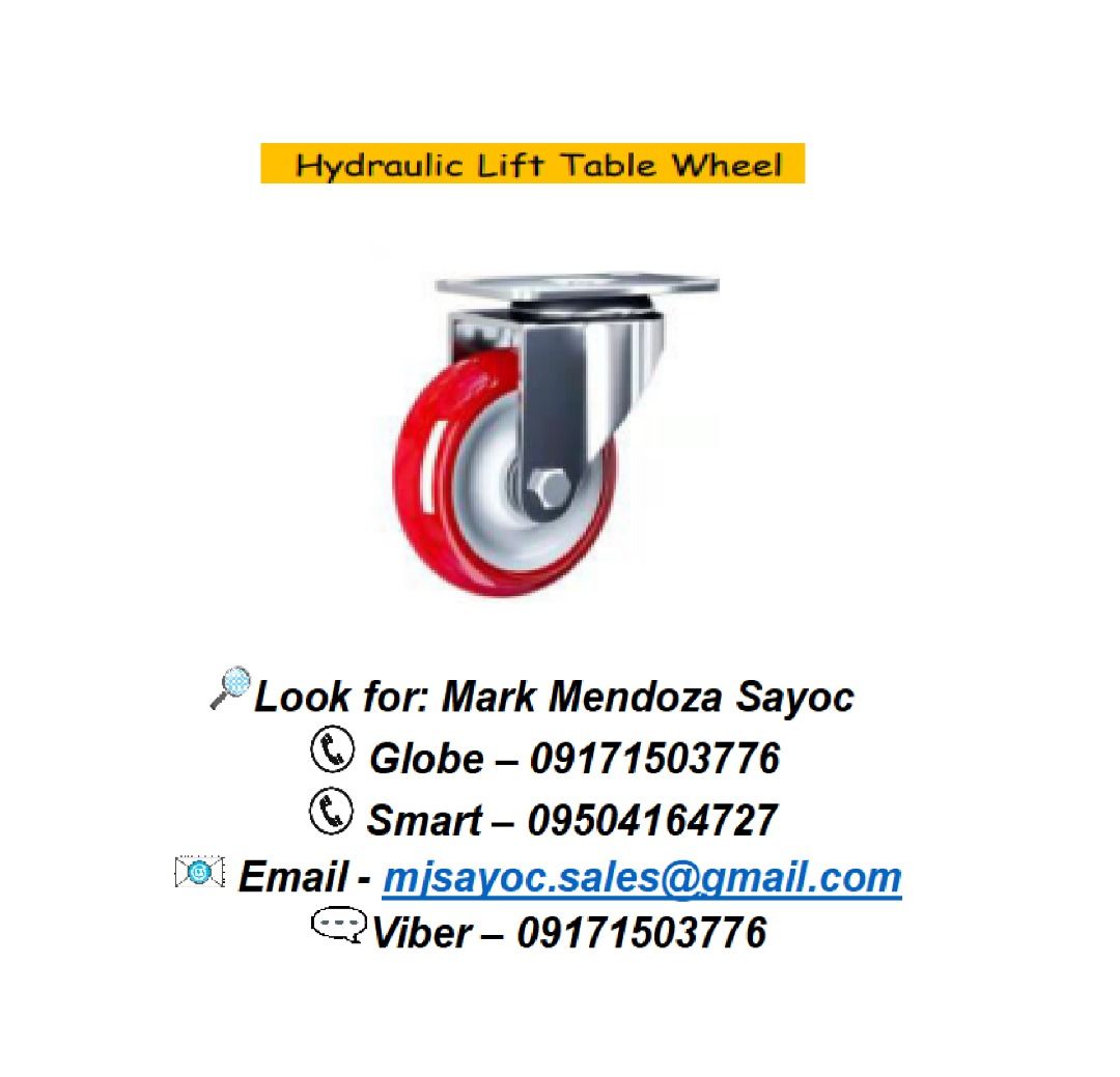 Hydraulic Lift Table Wheel, Commercial & Industrial, Construction Tools ...