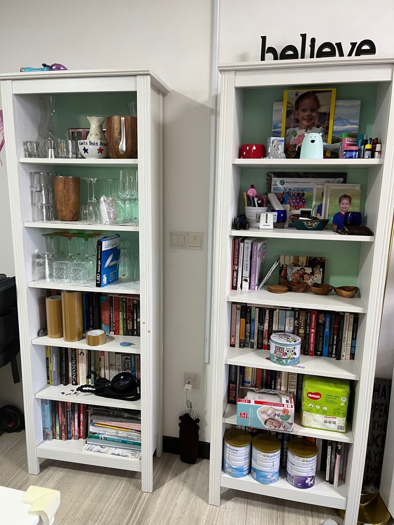 IKEA shelves with Robin egg blue background, Furniture & Home Living ...