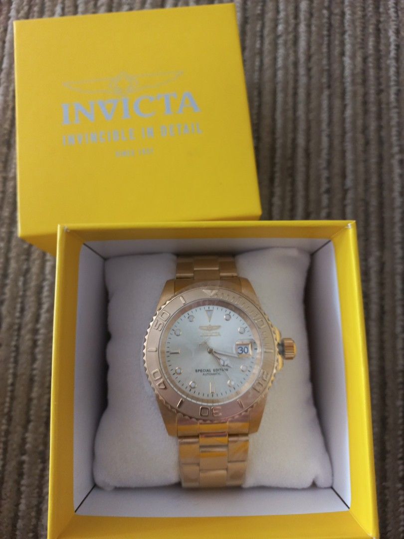 Invicta Special Edition Automatic Gold, Men's Fashion, Watches ...