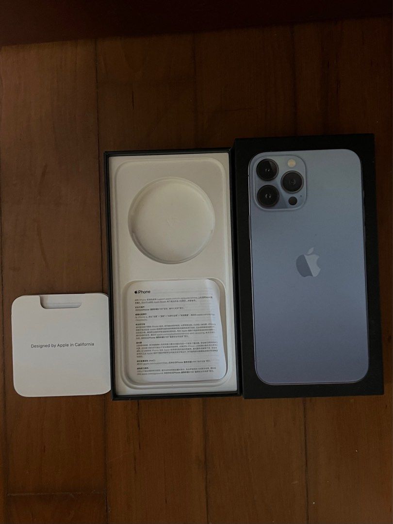 iPhone 13 Pro Max Box only 512GB Sierra Blue, Mobile Phones & Gadgets ...