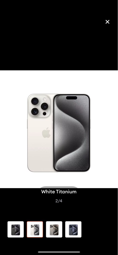 iphone 15 pro white 256GB, Mobile Phones & Gadgets, Mobile Phones ...