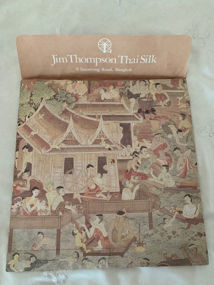 Jim Thompson silk scarf, Luxury, Accessories on Carousell