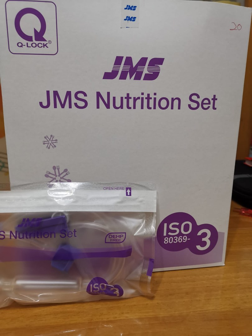 JMS Nutrition Set（餵食物專用喉管連針嘴）, 健康及營養食用品, 醫療用品和工具 - Carousell