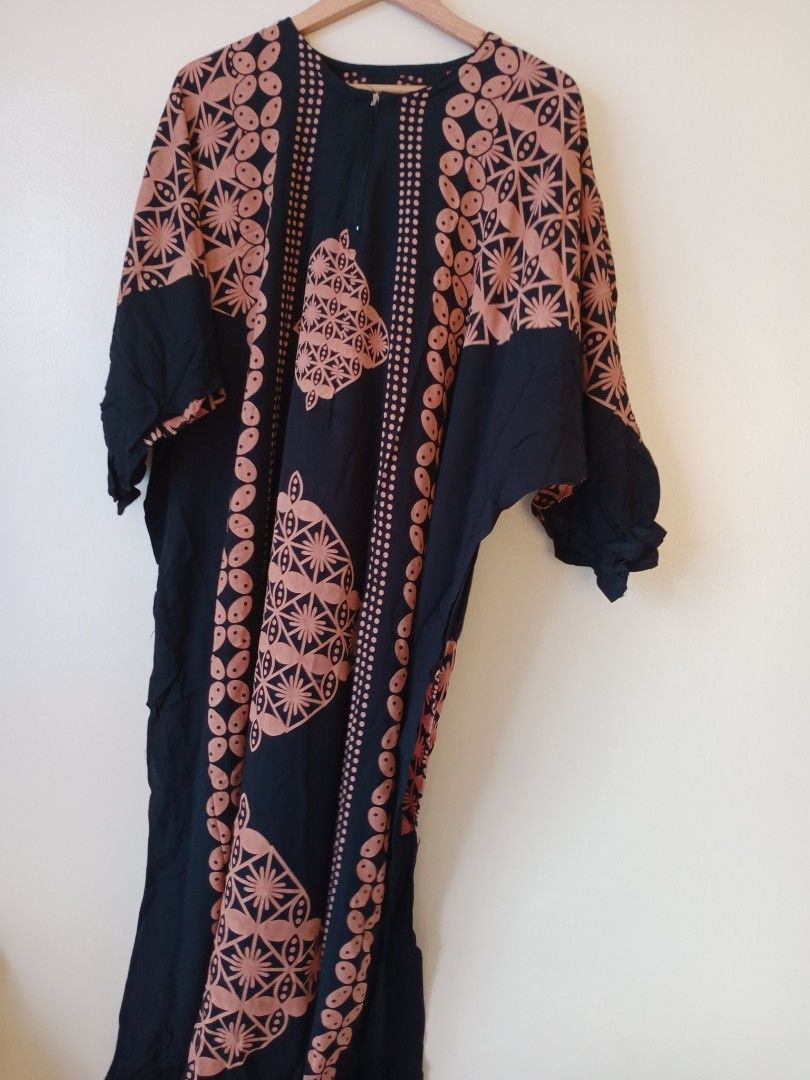 Jumbo rayon raftan, Women's Fashion, Dresses & Sets, Dresses on Carousell