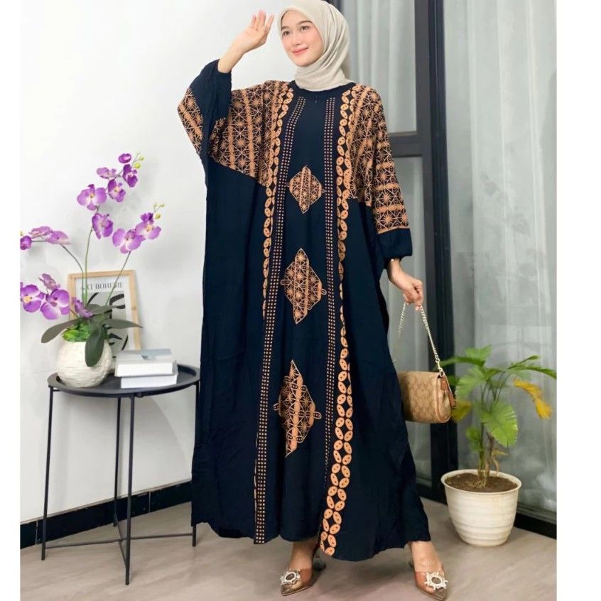 Jumbo rayon raftan, Women's Fashion, Dresses & Sets, Dresses on Carousell