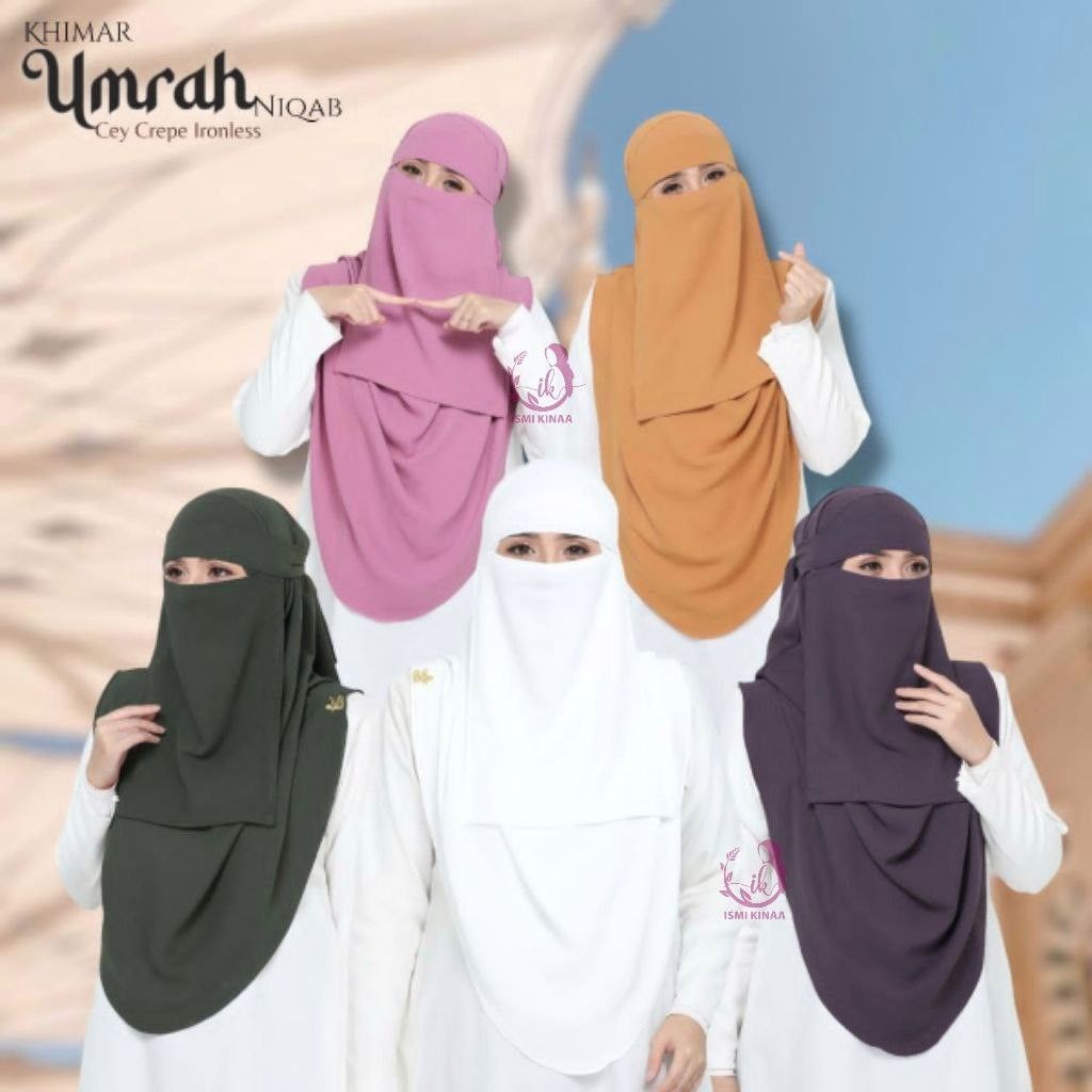 Khimar Umrah Matching Niqab, Women's Fashion, Muslimah Fashion, Hijabs ...