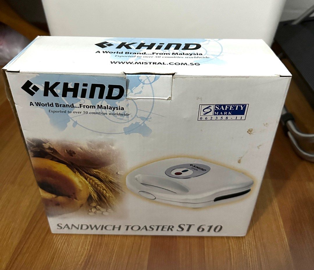 Khind Sandwich Toaster ST610, TV & Home Appliances, Kitchen Appliances ...