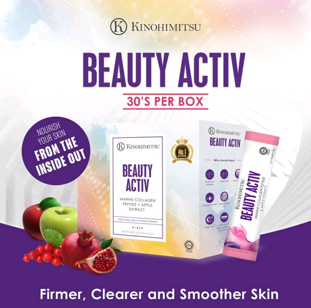 Kinohimitsu Beauty Activ 30 Sachet per box, Health & Nutrition, Health Supplements, Vitamins ...
