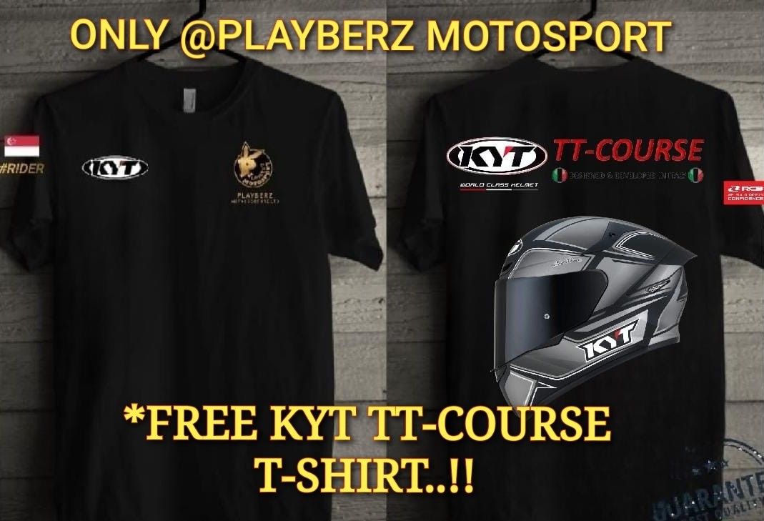 KYT TT-COURSE RHINO HELMET, Motorcycles, Motorcycle Accessories on Carousell