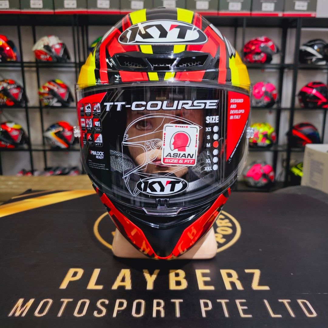 KYT TT-COURSE RHINO HELMET, Motorcycles, Motorcycle Accessories on Carousell