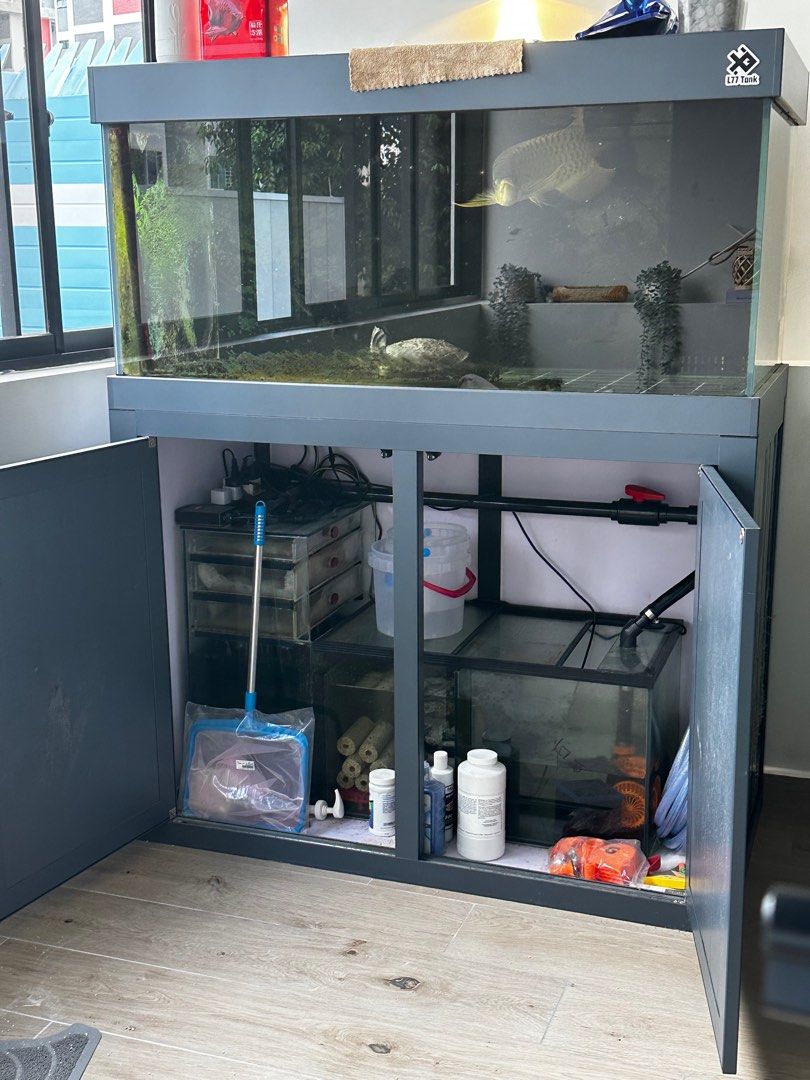 L77 4FT FULL ALUMINUM ULTRA CLEAR GLASS FISH TANK, Pet Supplies, Homes ...