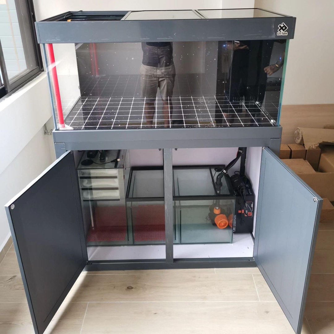 L77 4FT FULL ALUMINUM ULTRA CLEAR GLASS FISH TANK, Pet Supplies, Homes ...