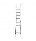 LADDERMENN ALUMINIUM TWO WAY COMBINATION LADDER (4 STEPS TO 8 STEPS ...