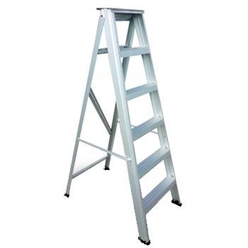 LADDERMENN ALUMINIUM HEAVY DUTY A-SHAPE STEP LADDER (4 STEPS TO 24 ...