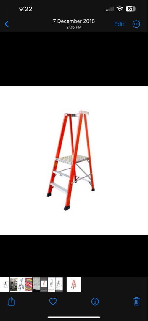 Laddermenn fiberglass platform ladder, Furniture & Home Living, Home ...