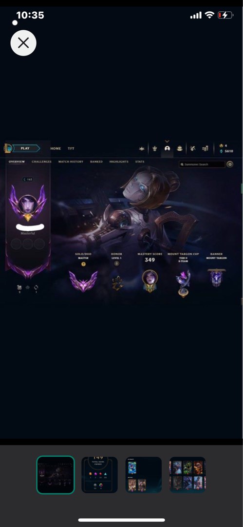 league of legend acc, Video Gaming, Video Games, Others on Carousell