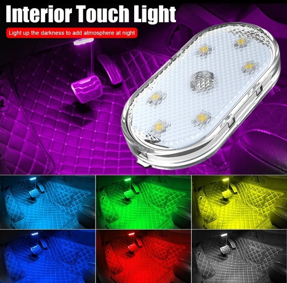 LED rechargeable touch light for car/ebike | magnetic touch light ...