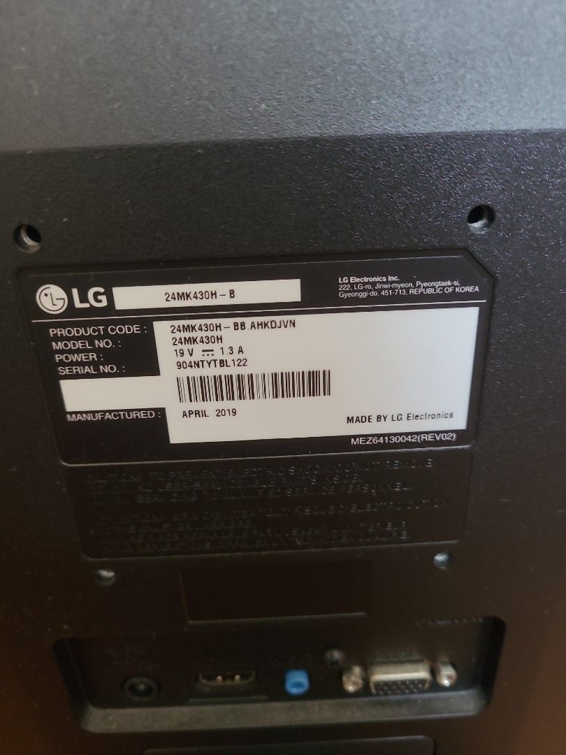 LG Monitor 24MK430H, Computers & Tech, Parts & Accessories, Monitor ...