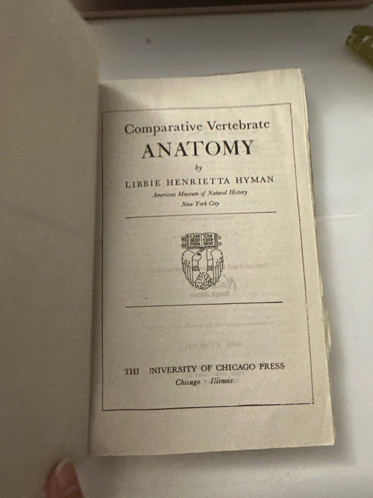 Libbie Hyman's Comparative Vertebrate Anatomy, Hobbies & Toys, Books ... Libbie Hyman's Comparative Vertebrate Anatomy, Hobbies & Toys, Books ...