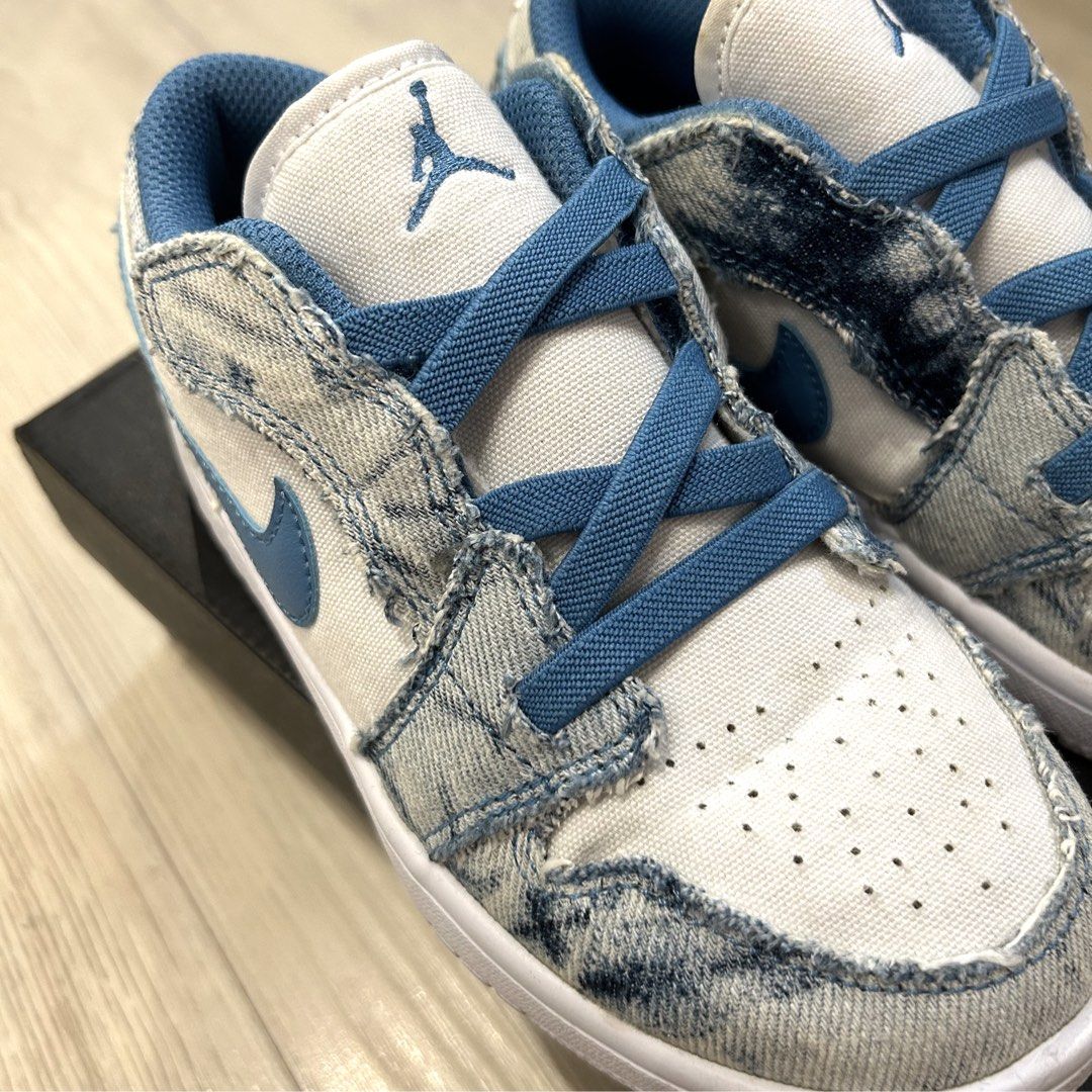 Like new Authentic Nike Air Jordan 1 Low ALT 'Washed Denim' TD shoe ...