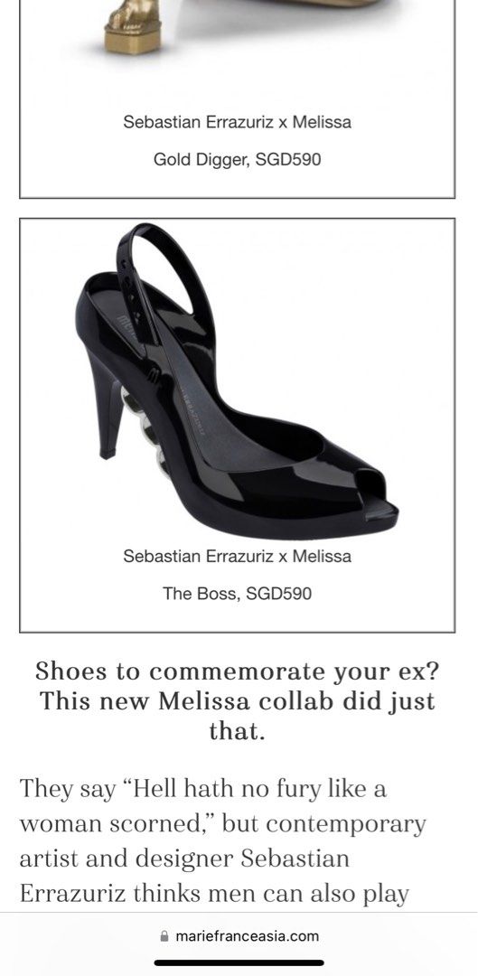 LIMITED EDITION! MELISSA + Sebastian Errazuriz 'The Boss', Luxury ...