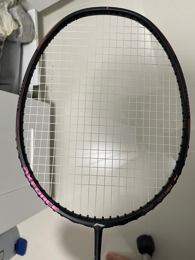 Lining axforce 80 badminton racket, Sports Equipment, Sports & Games ...