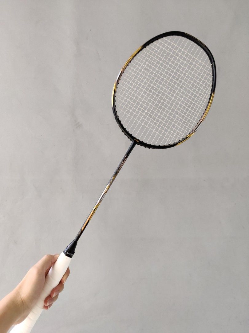Lining Windstorm 72 Super Light Badminton Racket Black Gold, Sports ...