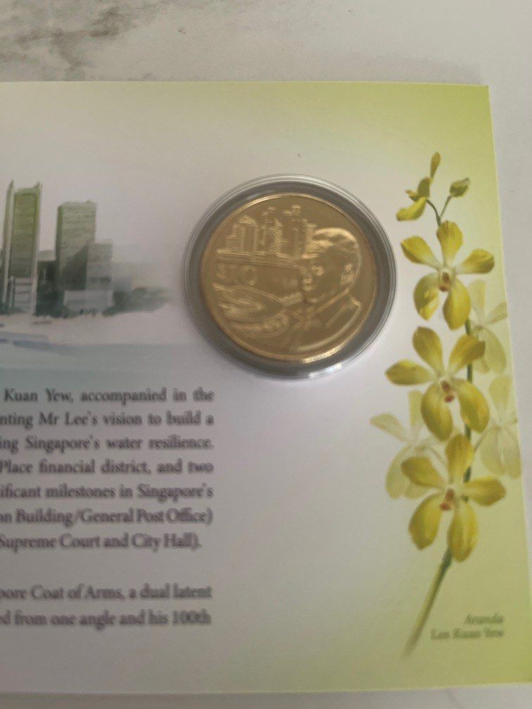 LKY Gold Coin, Hobbies & Toys, Memorabilia & Collectibles, Currency on ...