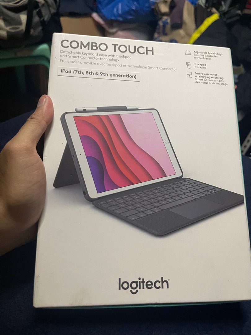 Logitech Combo touch for iPad 9th gen and 8th gen, Computers & Tech ...