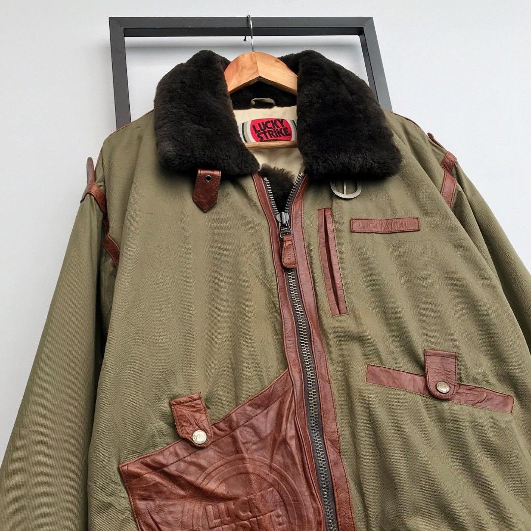 Lucky Strike B3 Cockpit USA Flight Bomber Jacket Thinsulate Original ...