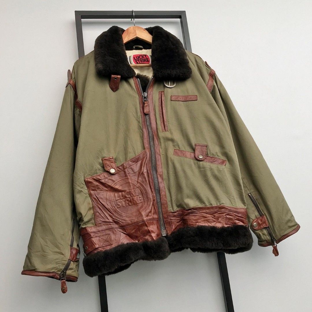 Lucky Strike B3 Cockpit USA Flight Bomber Jacket Thinsulate Original ...