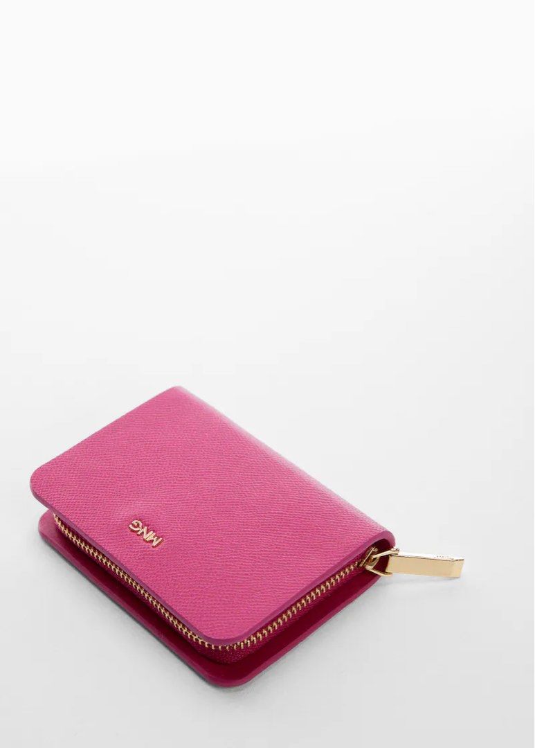 Mango Textured Wallet with Embossed Logo, Women's Fashion, Bags ...