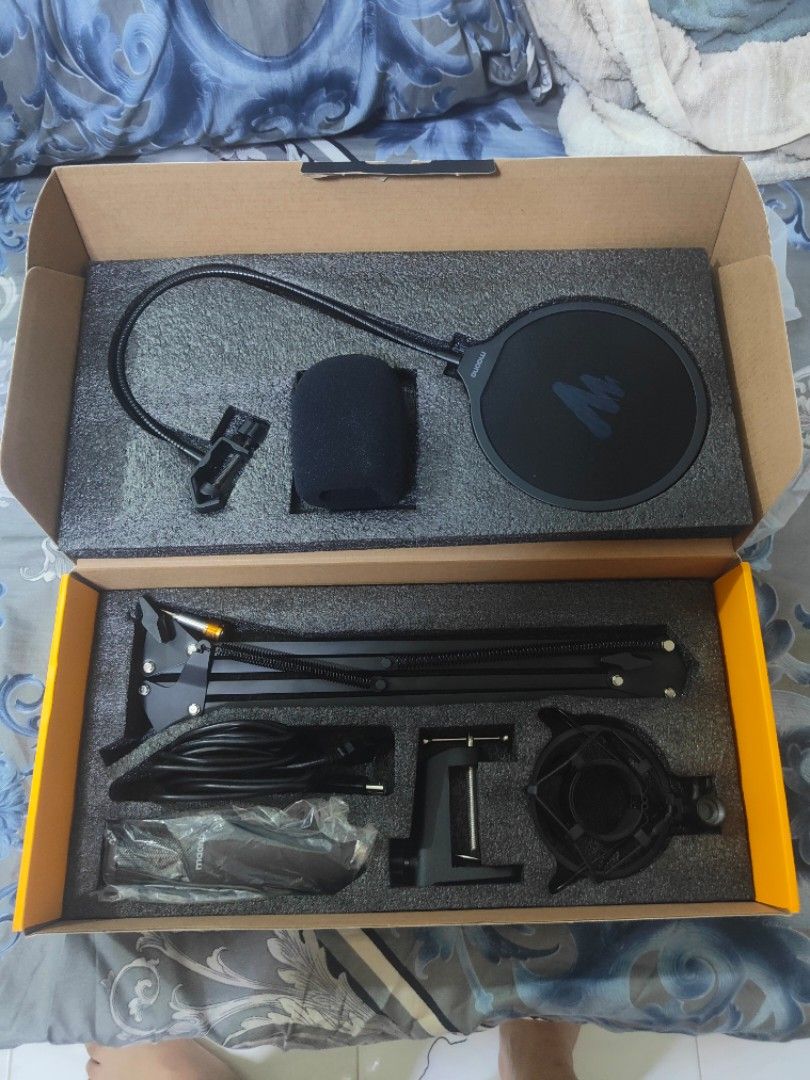 Maono AU-PM430 USB Condenser Mic, Full Set, Audio, Microphones on Carousell