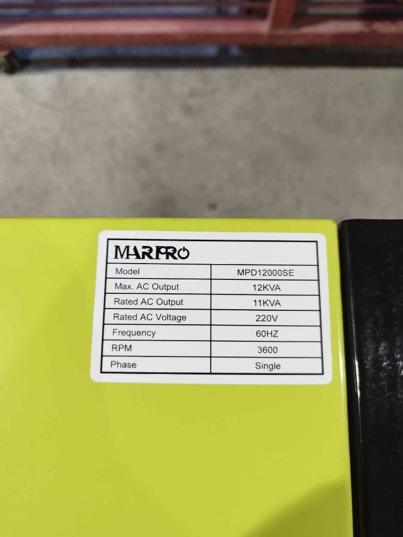 MARPRO USA SILENT DIESEL GENERATOR 12KVA (ATS READY), Commercial ...