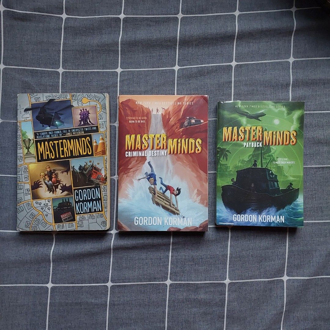 Masterminds Gordon Korman Book Set PB, Hobbies & Toys, Books ...