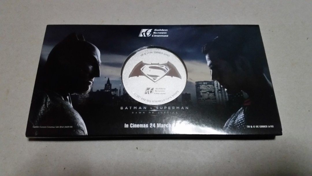 medallion medal batman vs superman 2016 dawn of justice gsc golden ...