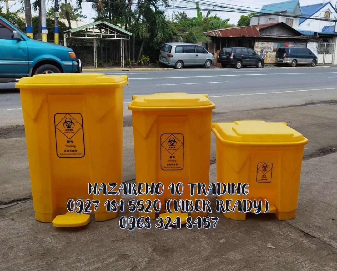 medical waste bin 30 liters, Furniture & Home Living, Cleaning ...