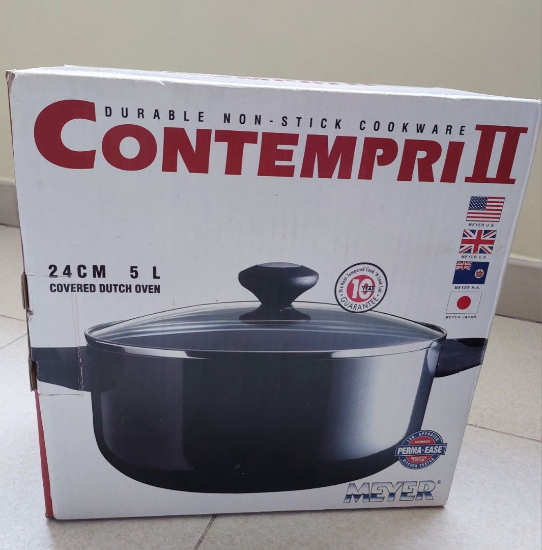 Meyer Contempri II 5L 24cm Non-Stick Cookware, Furniture & Home Living, Kitchenware & Tableware ...