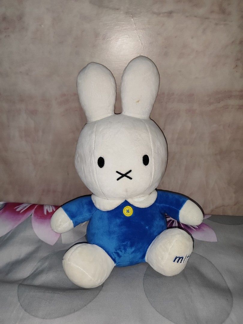 Miffy Blue #2 Plush Toy, Hobbies & Toys, Toys & Games on Carousell