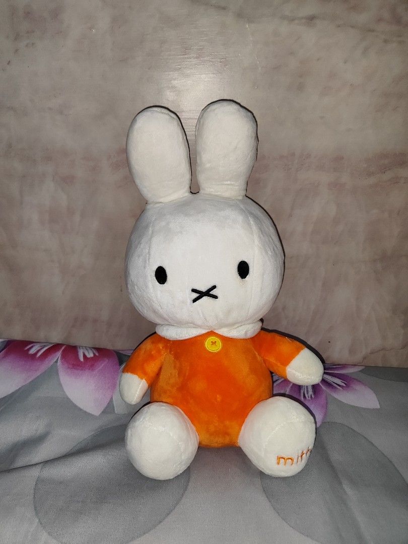 Miffy Orange Plush Toy, Hobbies & Toys, Toys & Games on Carousell