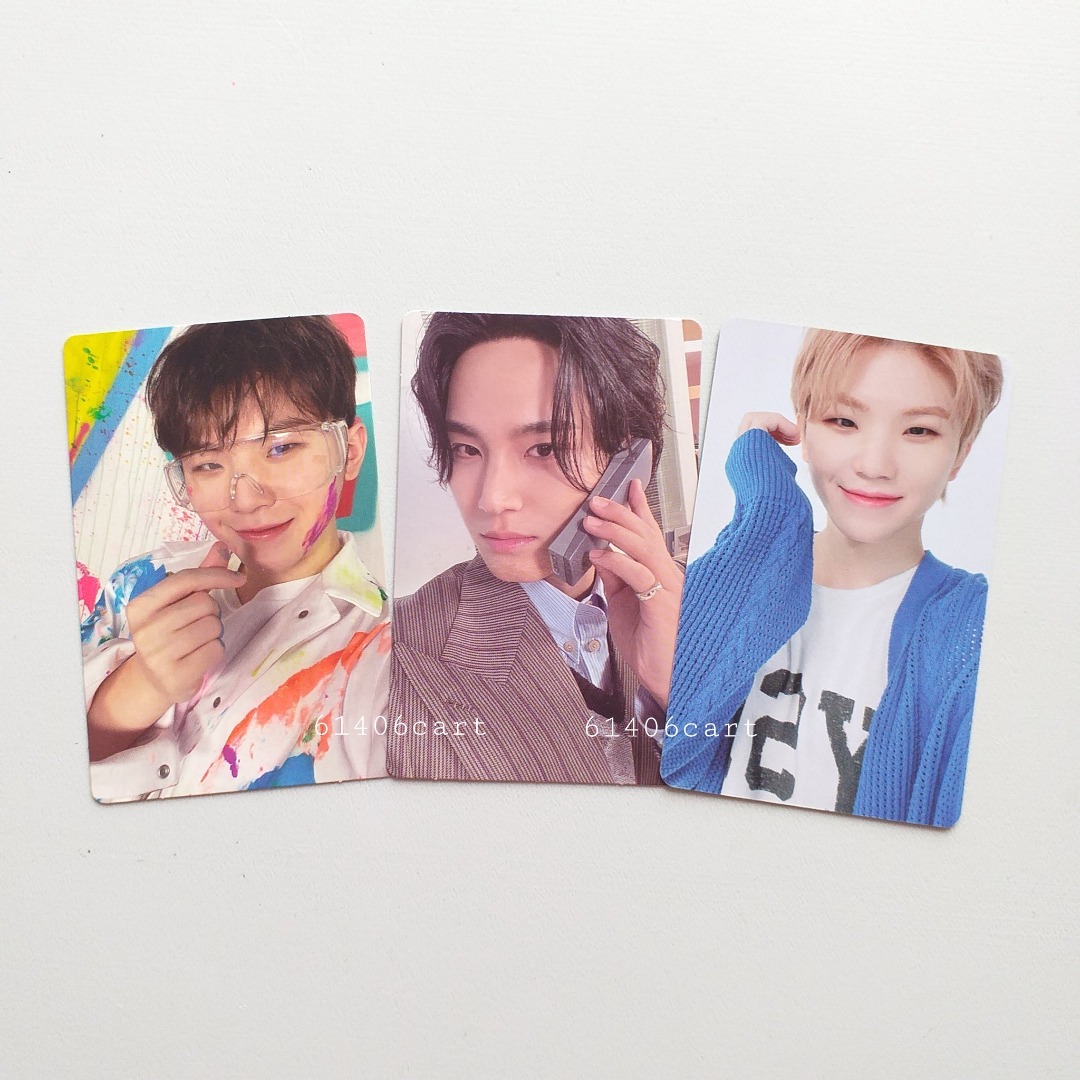 Mingyu Woozi photocard set ( fml faded mono life season's greetings sg ...