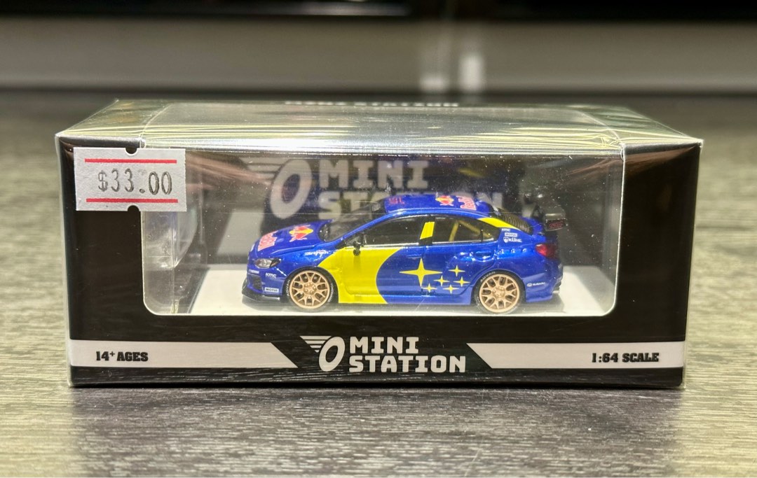 Mini Station 1/64 Subaru WRX STI RedBull Rally, Hobbies & Toys, Toys ...