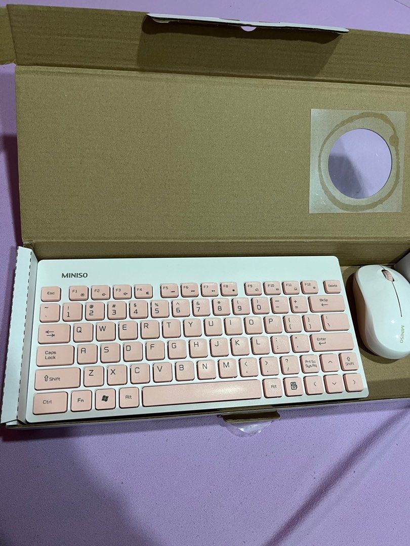 Miniso Keyboard and Mouse Set, Computers & Tech, Parts & Accessories, Computer Keyboard on Carousell