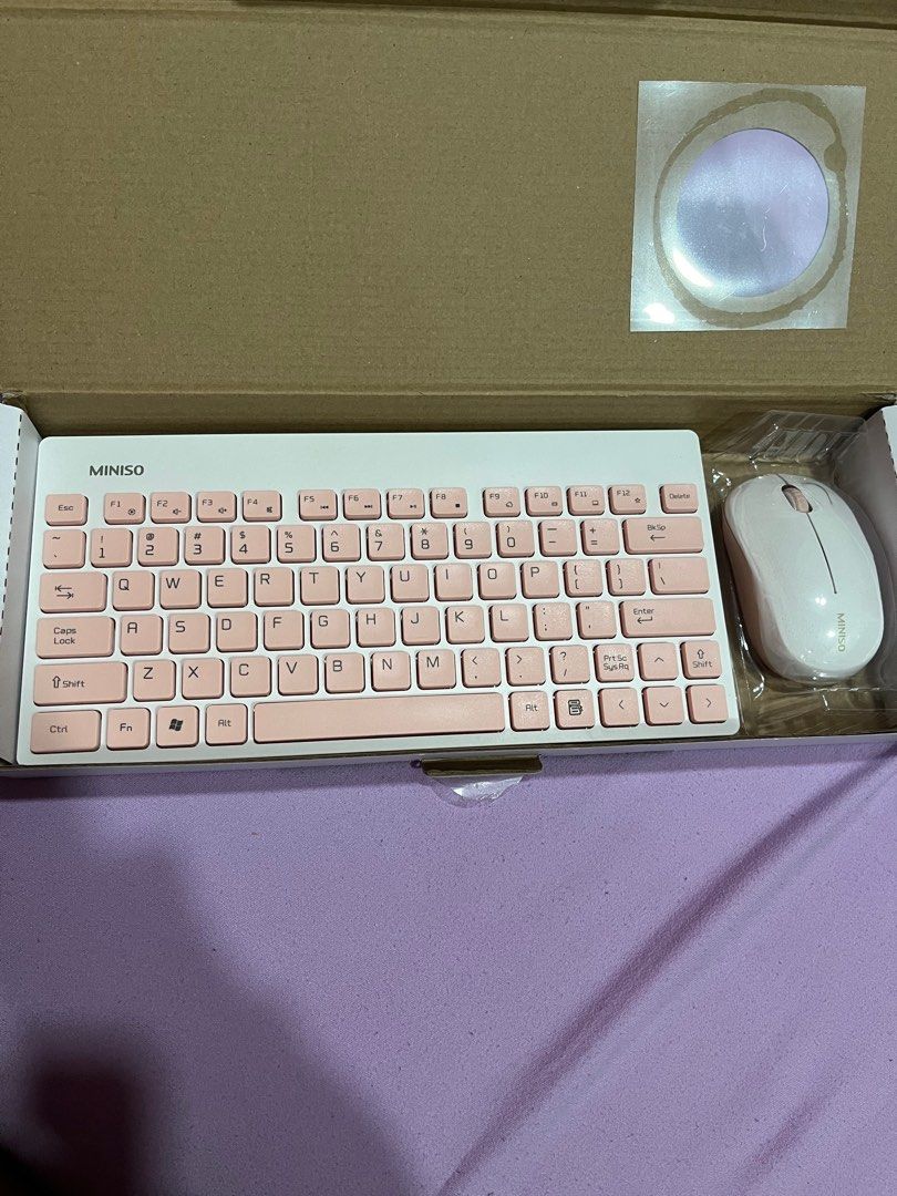 Miniso Keyboard and Mouse Set, Computers & Tech, Parts & Accessories, Computer Keyboard on Carousell