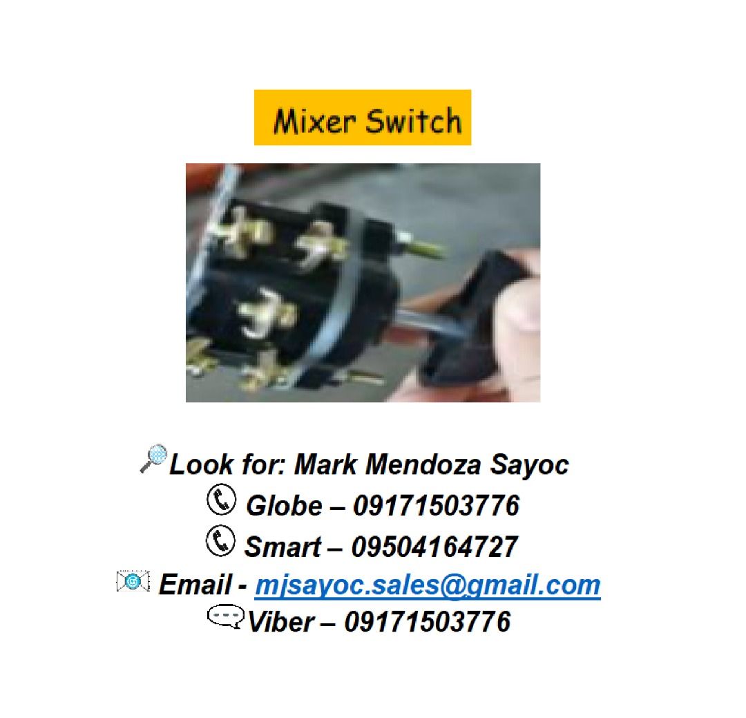 Mixer Switch, Commercial & Industrial, Construction Tools & Equipment ...