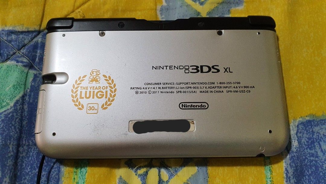 Modded Old 3DS XL, Silver - Mario & Luigi Dream Team Limited Edition, Video Gaming, Video Game ...