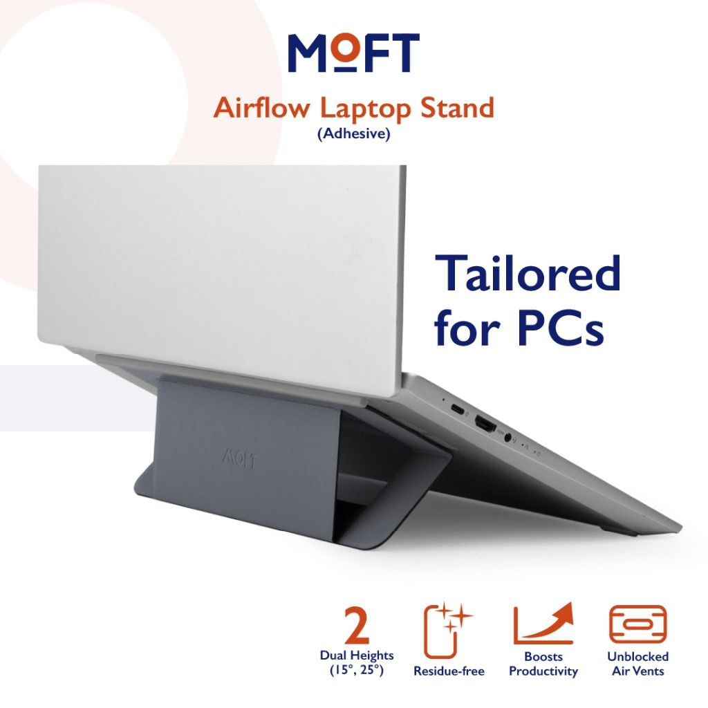 MOFT Laptop Stand Gen 2 with Heat Ventilation / Airflow Laptop Stand ...